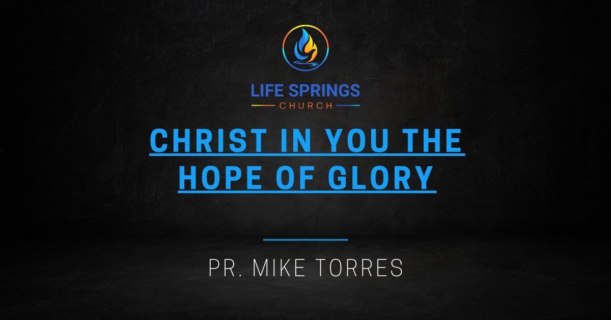 Discover the Transformative Power of Hope in Christ - Life Springs ...
