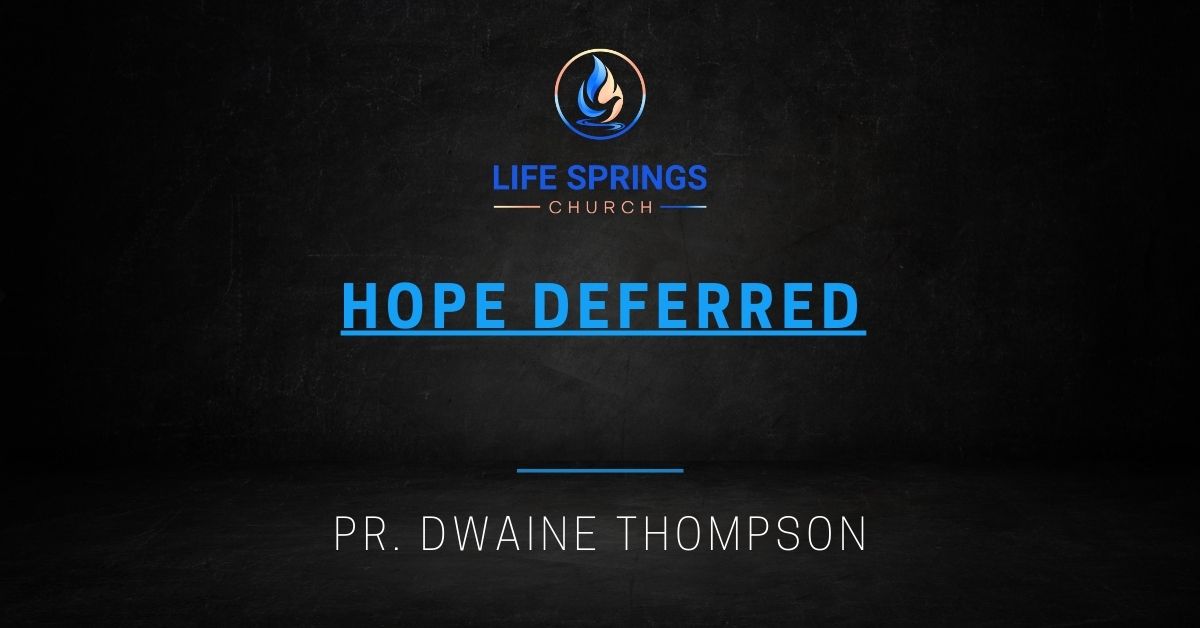 Exploring the Depths of Hope in Life - Life Springs Church Liberty Hill